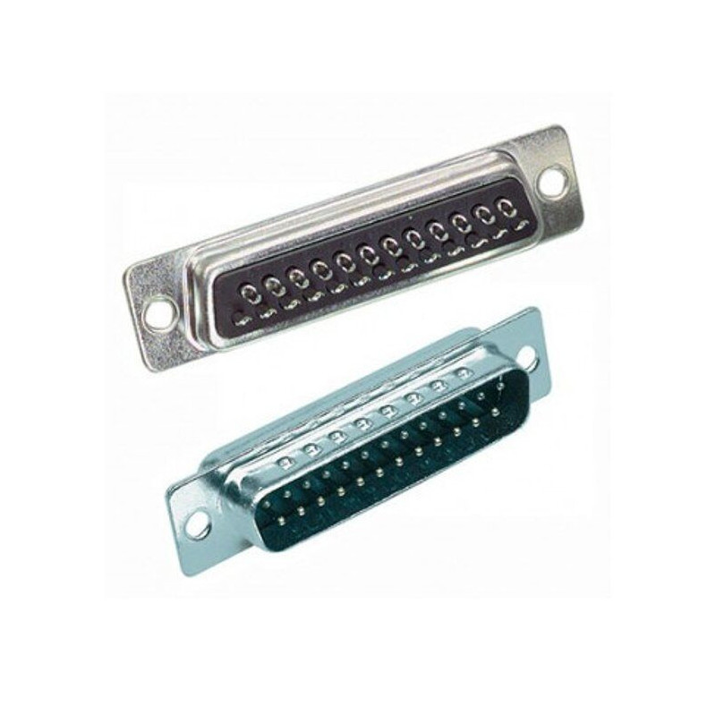 500-025 Conector Tipo DB, 25 Pines, Macho, Para Soldar, Sin Cubierta ...