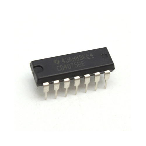 CD4075BE Compuerta OR de 3 Entradas, Dual, CMOS, DIP-14